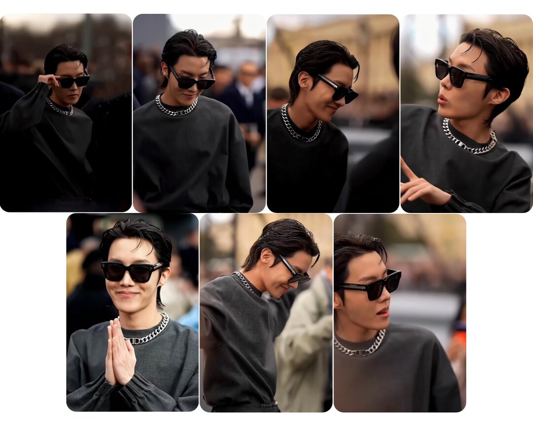 BTS Jhope Hobi Jung Hoseok Fashion Week Paris Fan-made Photocard not ...