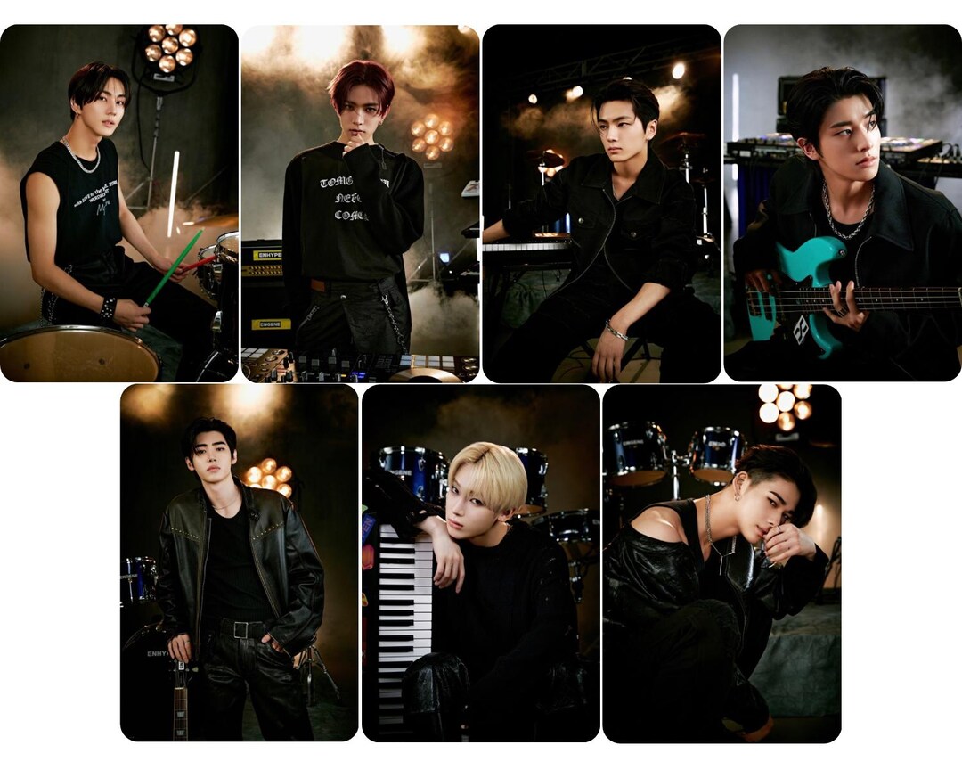 ENHA Rock EN Roll Engene Membership Photo Shoot Fan-made Photocards - Etsy