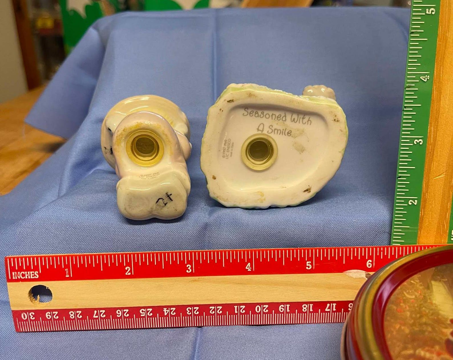 Precious Moments Seasoned With a Smile Salt and Pepper Shakersth - Etsy