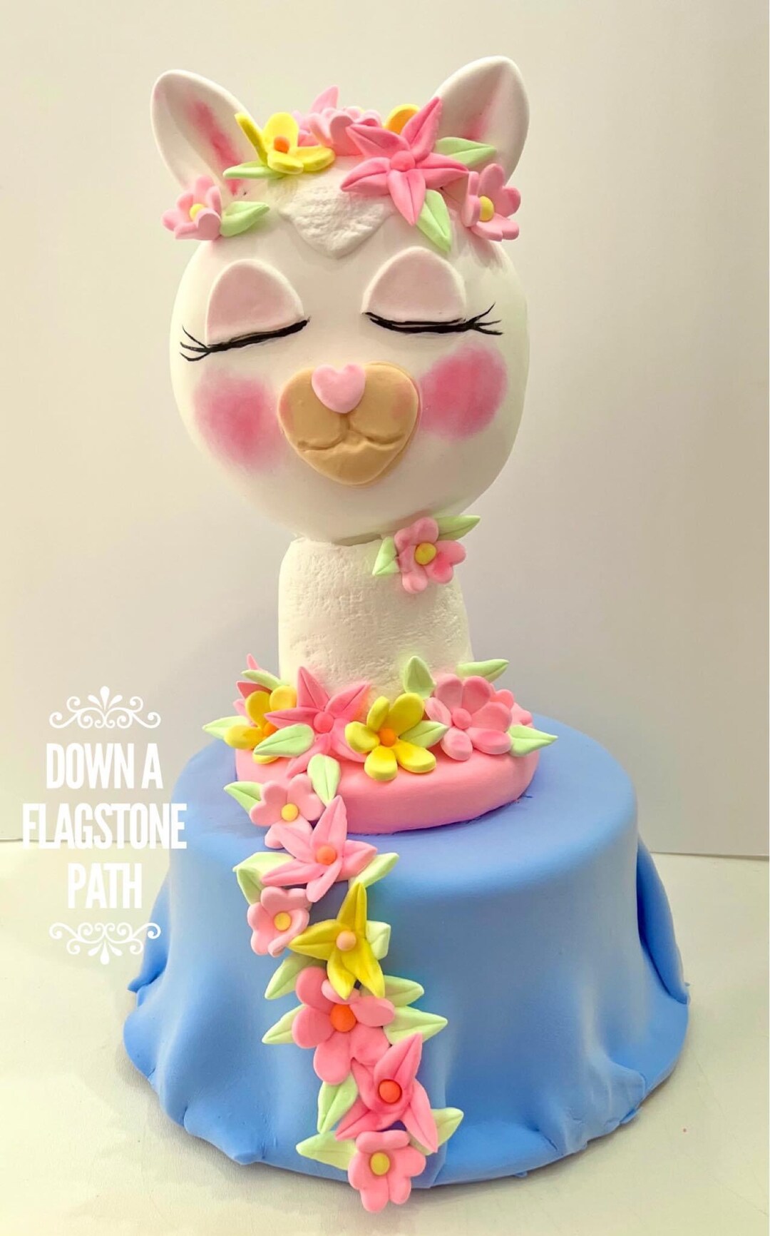 Llama Llama Fake Cake, Springtime Decor Cake, Party Prop, Photo Prop ...