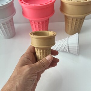 Fake Ice Cream Cones for Fake Baking, Embellishments, Large Cone - Etsy