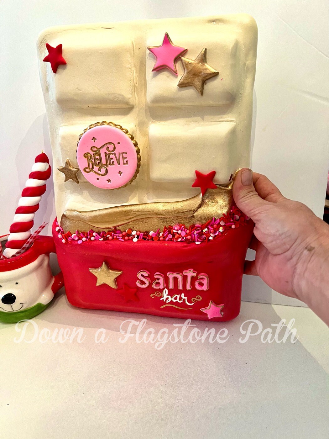 Large Fake Santa Chocolate Bar Christmas Tree Decoration - Etsy