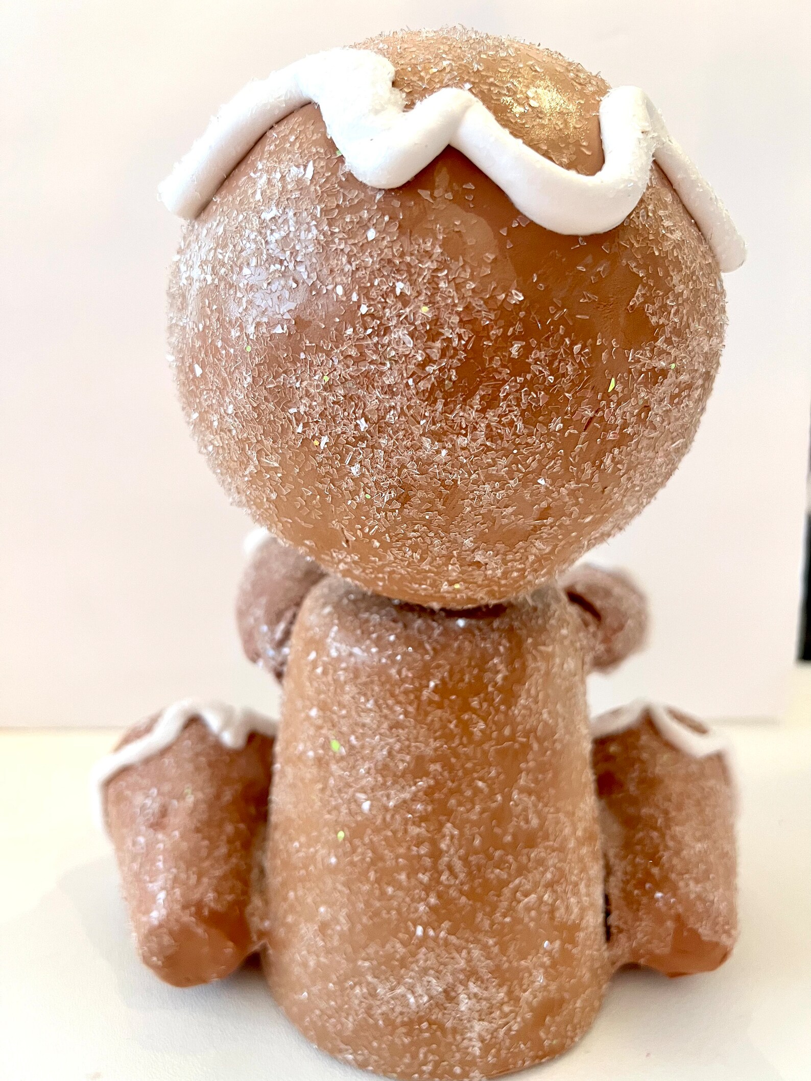 Large Gingerbread Man Figurine, Christmas Decoration, Wreath Attachment ...