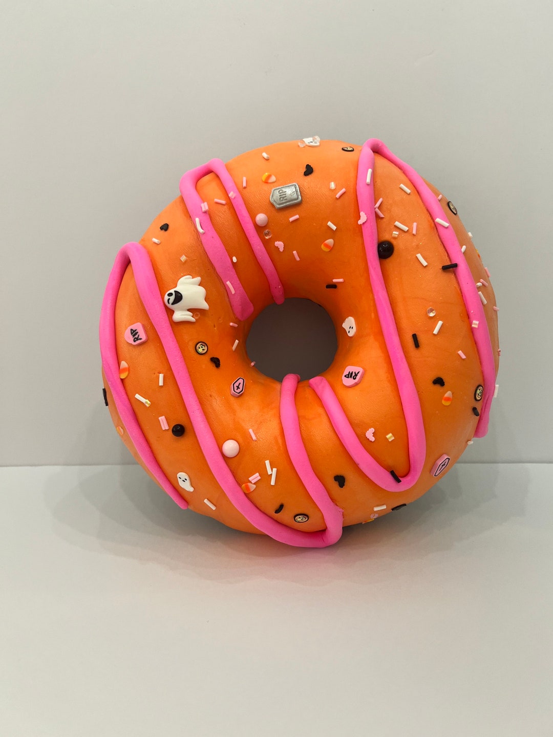 Halloween Giant Fake Donut, Faux Food, Food Prop, Party Prop, Fall ...