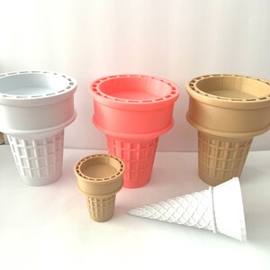 Fake Ice Cream Cones for Fake Baking, Embellishments, Large Cone - Etsy