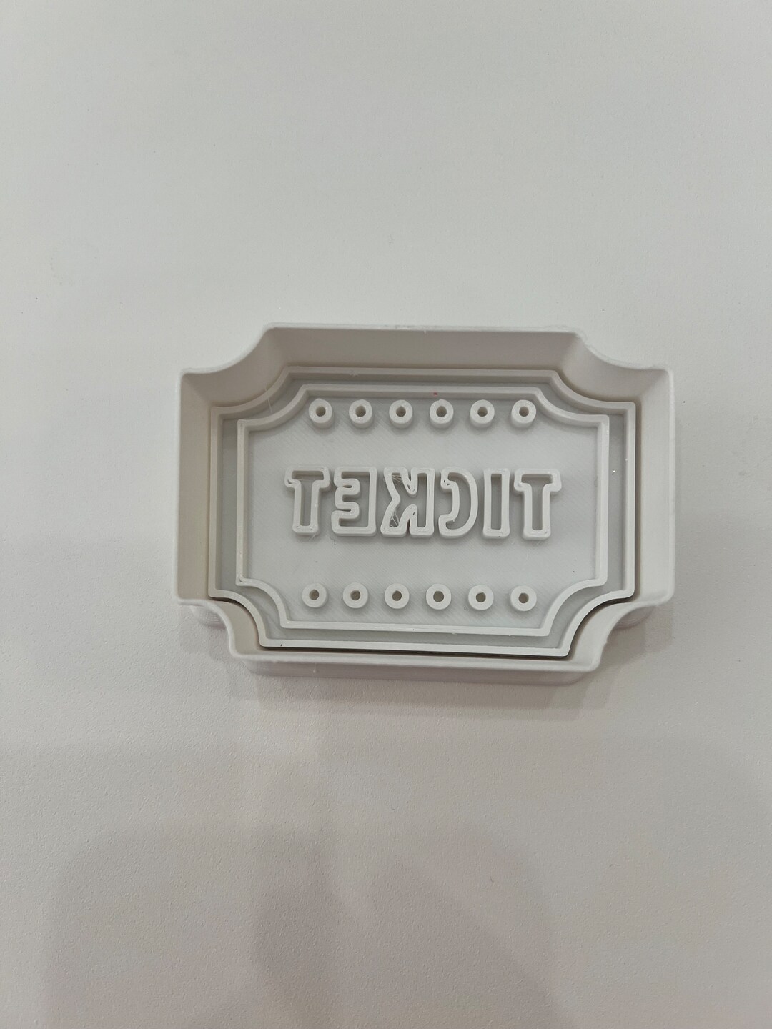 Curcus/carnival/fair Ticket Cookie Cutter And/or Stamp, Fondant Cutter ...