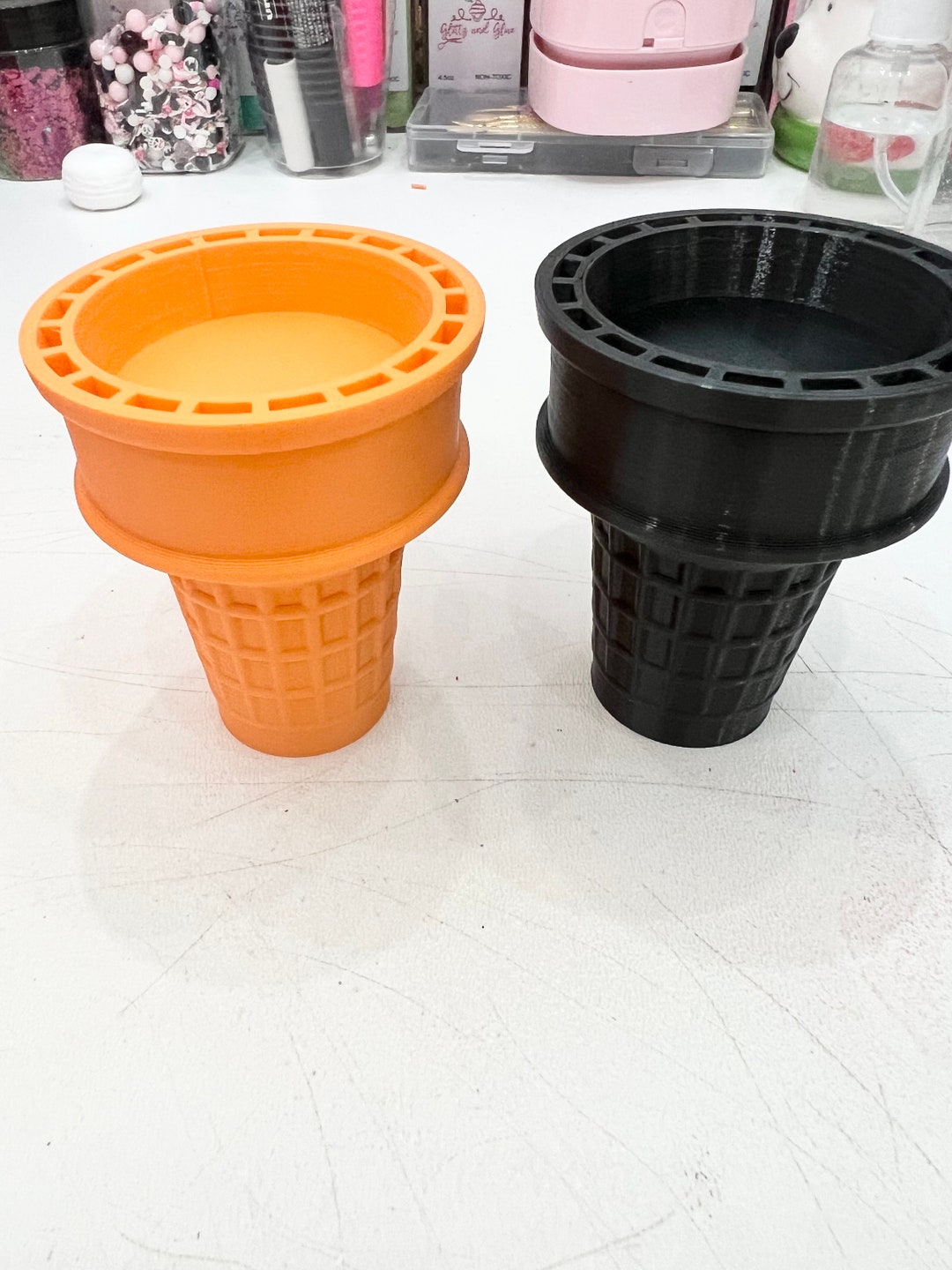 Fake Ice Cream Cones for Fake Baking, Embellishments, Large Cone ...