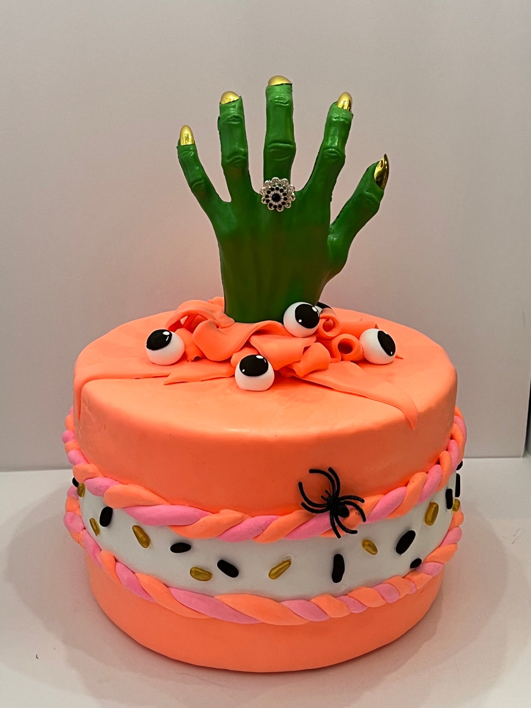 Fake Halloween Zombie Cake, Fake Cake, Fake Bake, Photo Prop, Party ...