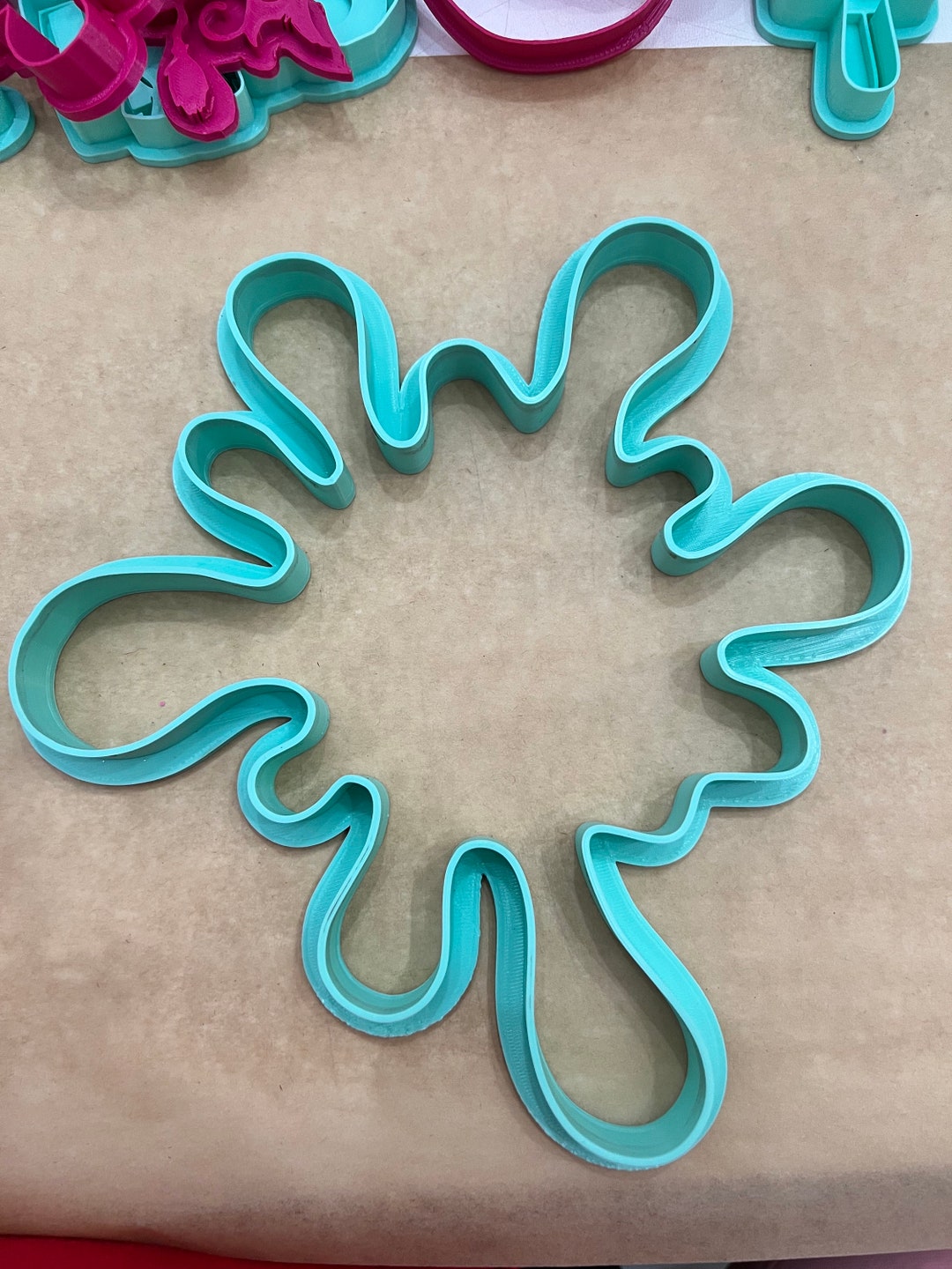 Splat Cookie Cutter, Christmas Cookie Cutters, Cookie Stamps, Christmas ...