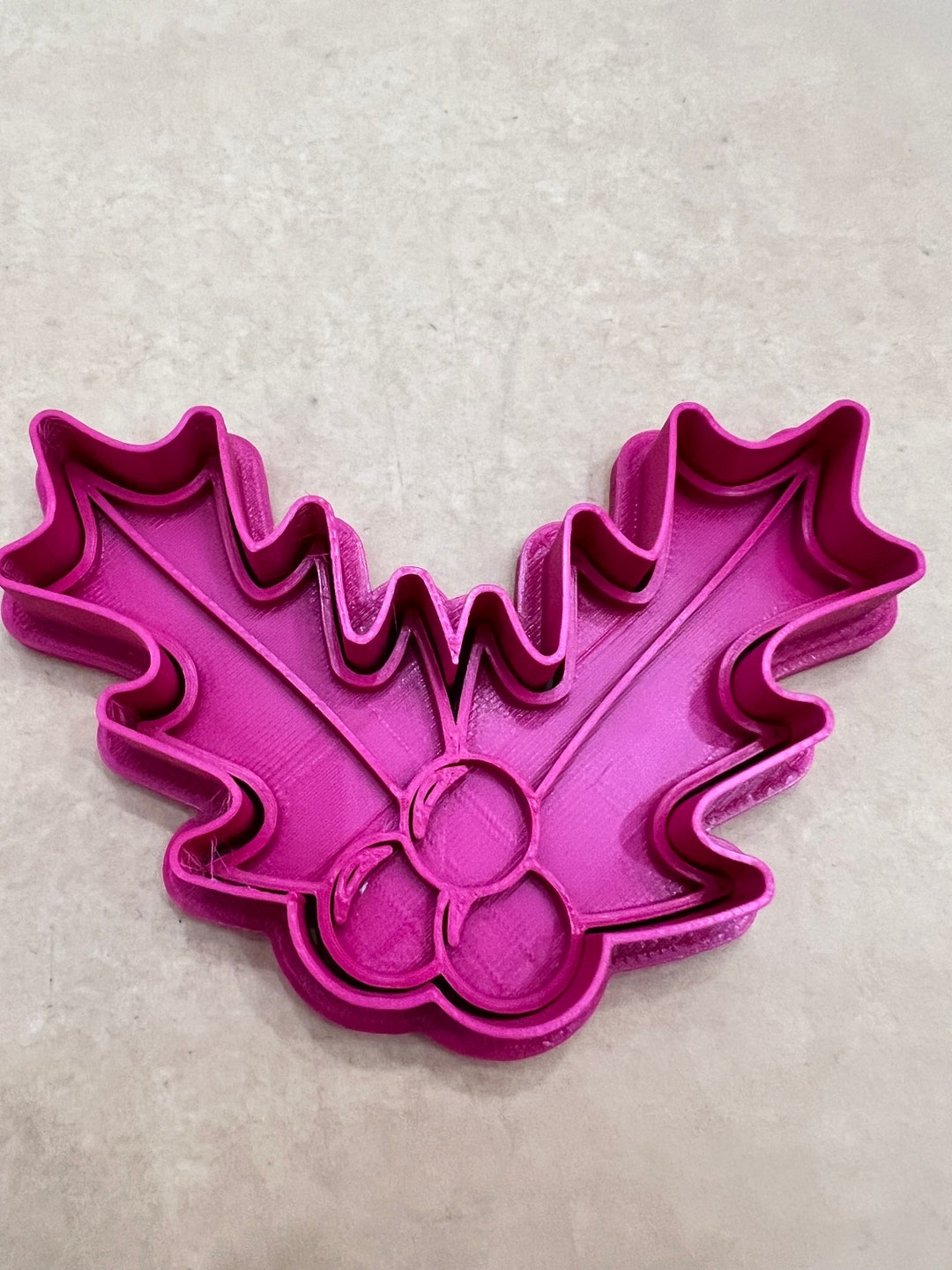 Holly Leaf Cookie Cutter/stamp, Holiday Cookie Cutters, Cookie Stamps ...