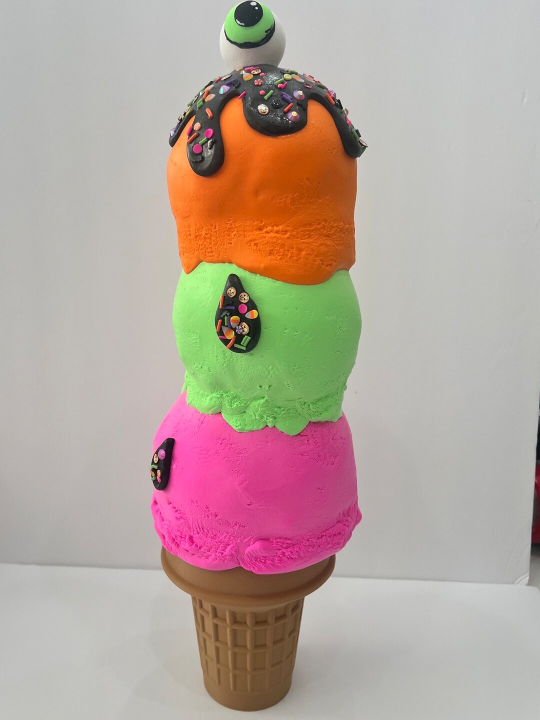 Giant Ice Cream Cone Halloween Decor, Halloween Decoration, Photo Prop ...