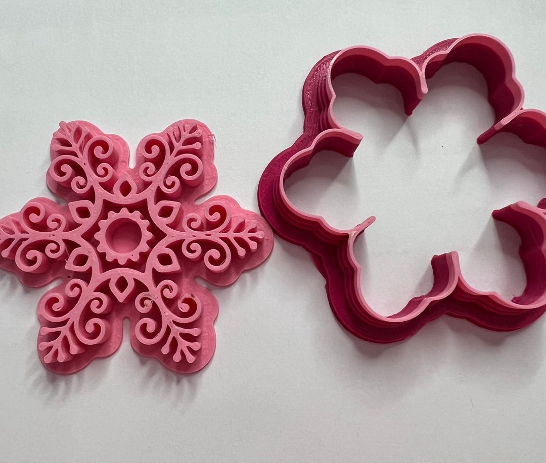 Snowflake Cookie Cutter #1, Clay Cutter, Christmas Cookies, Snowflake ...