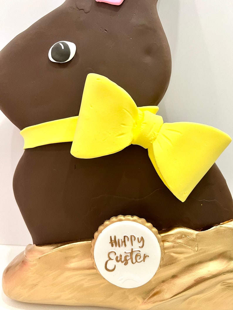 Giant Fake Chocolate Bunny Easter Decoration Photo Prop - Etsy