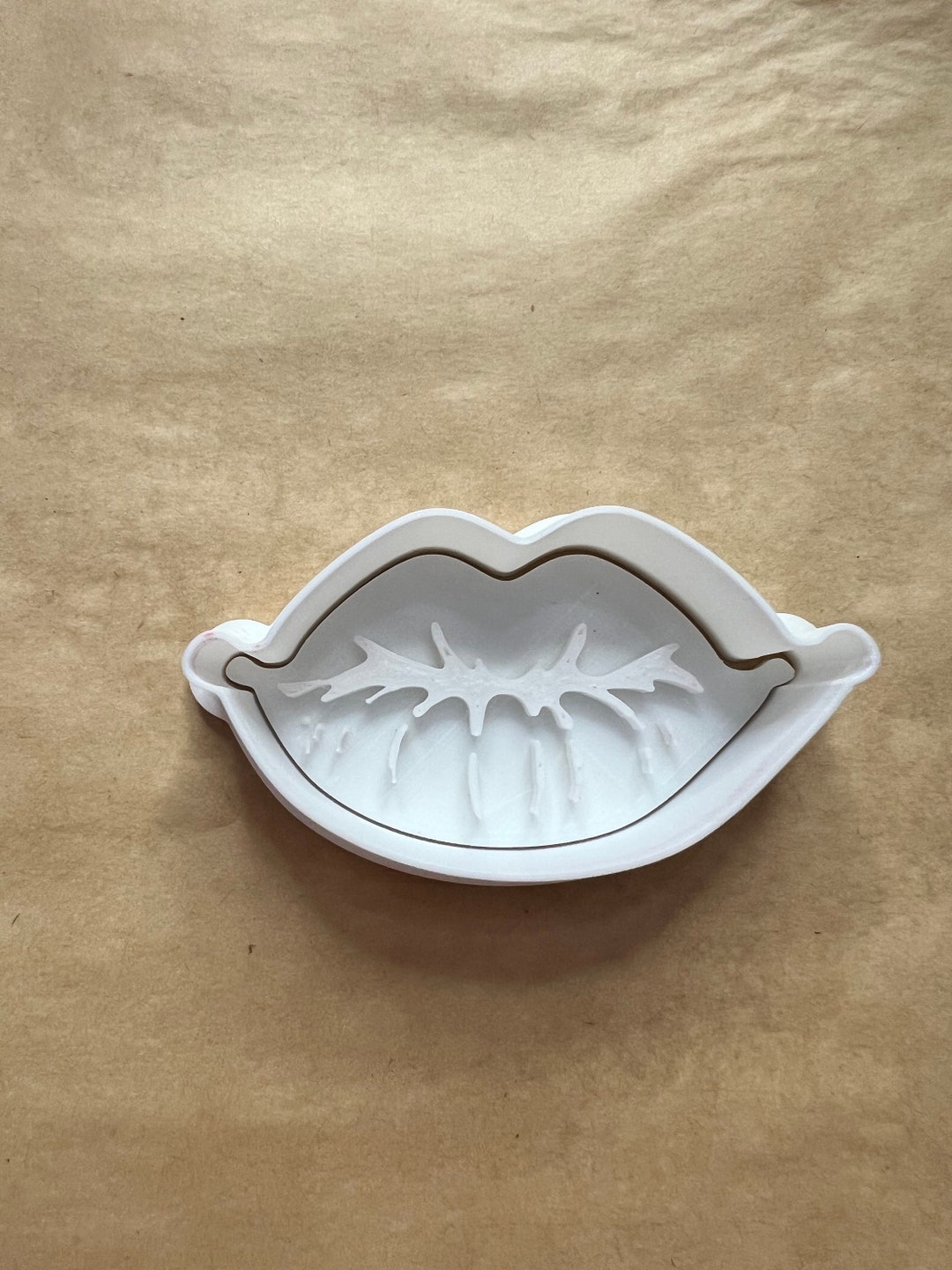 Embossed Lips Cookie Cutter And/or Stamp, Valentines Day Cutter ...