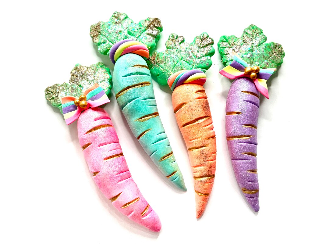 Colorful Carrot Decorations, Easter Decor, Fake Carrots, Wreath ...