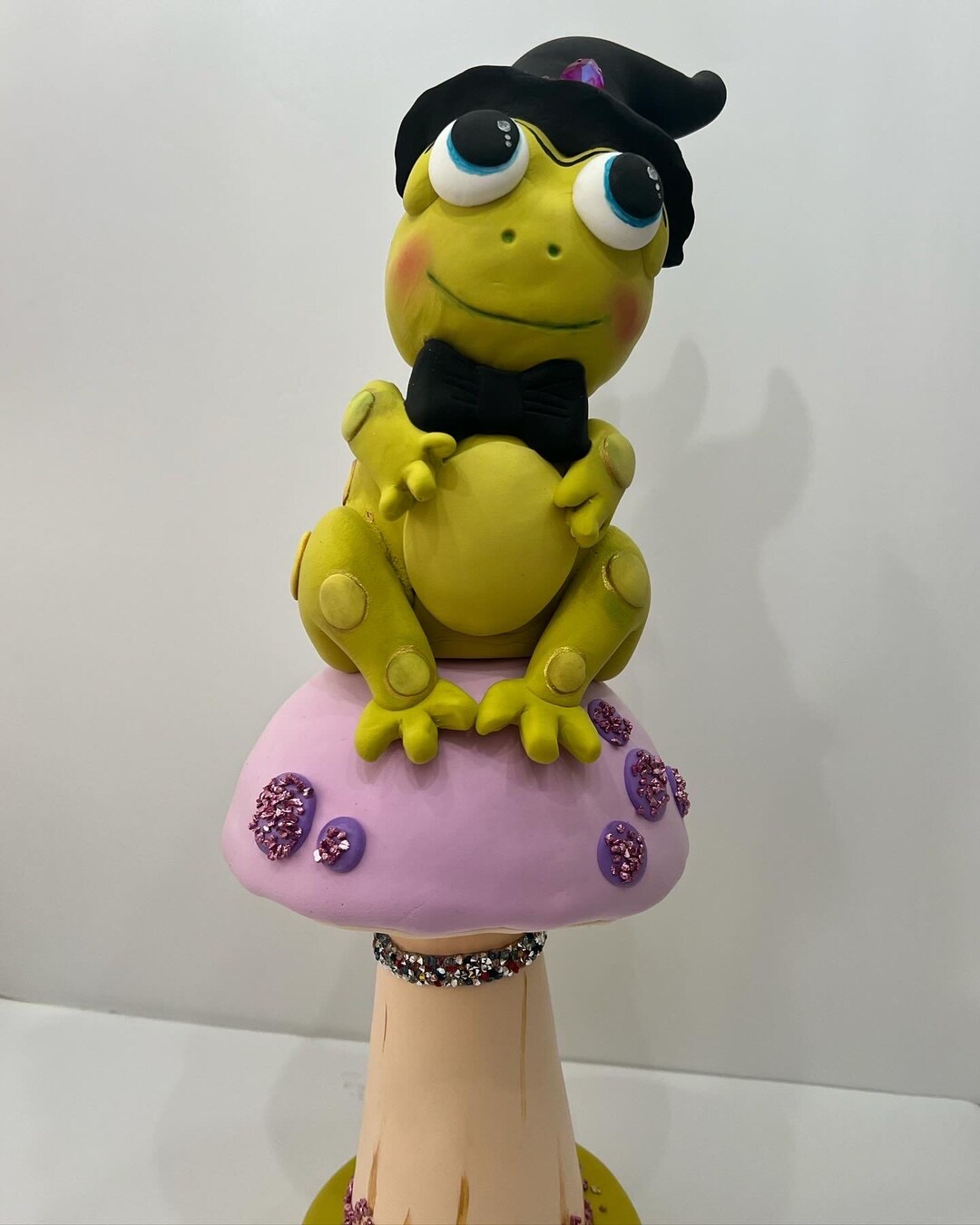 Wizard Frog on Toadstool, Halloween Decor, Halloween Decoration, Photo ...