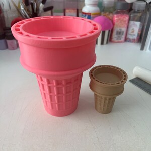 Fake Ice Cream Cones for Fake Baking, Embellishments, Large Cone - Etsy