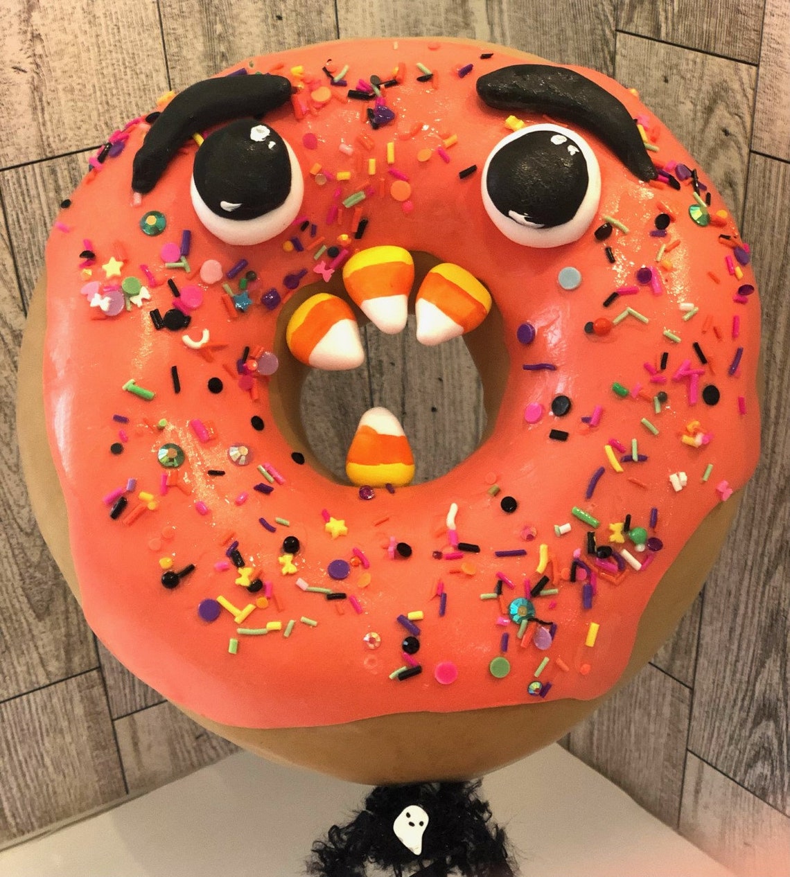 Monster Donut Huge Halloween Donut Halloween Decor Wreath - Etsy