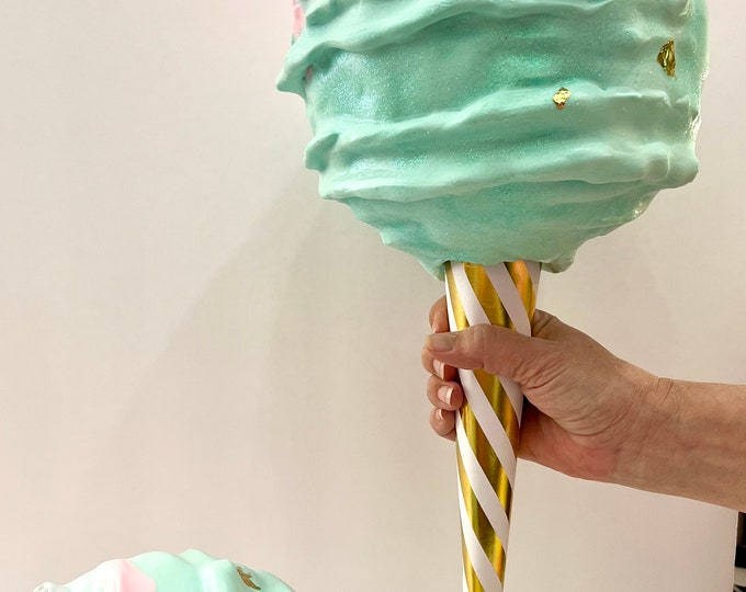 Giant Faux Cotton Candy Decoration, Candyland Decor, Wreath Attachment ...
