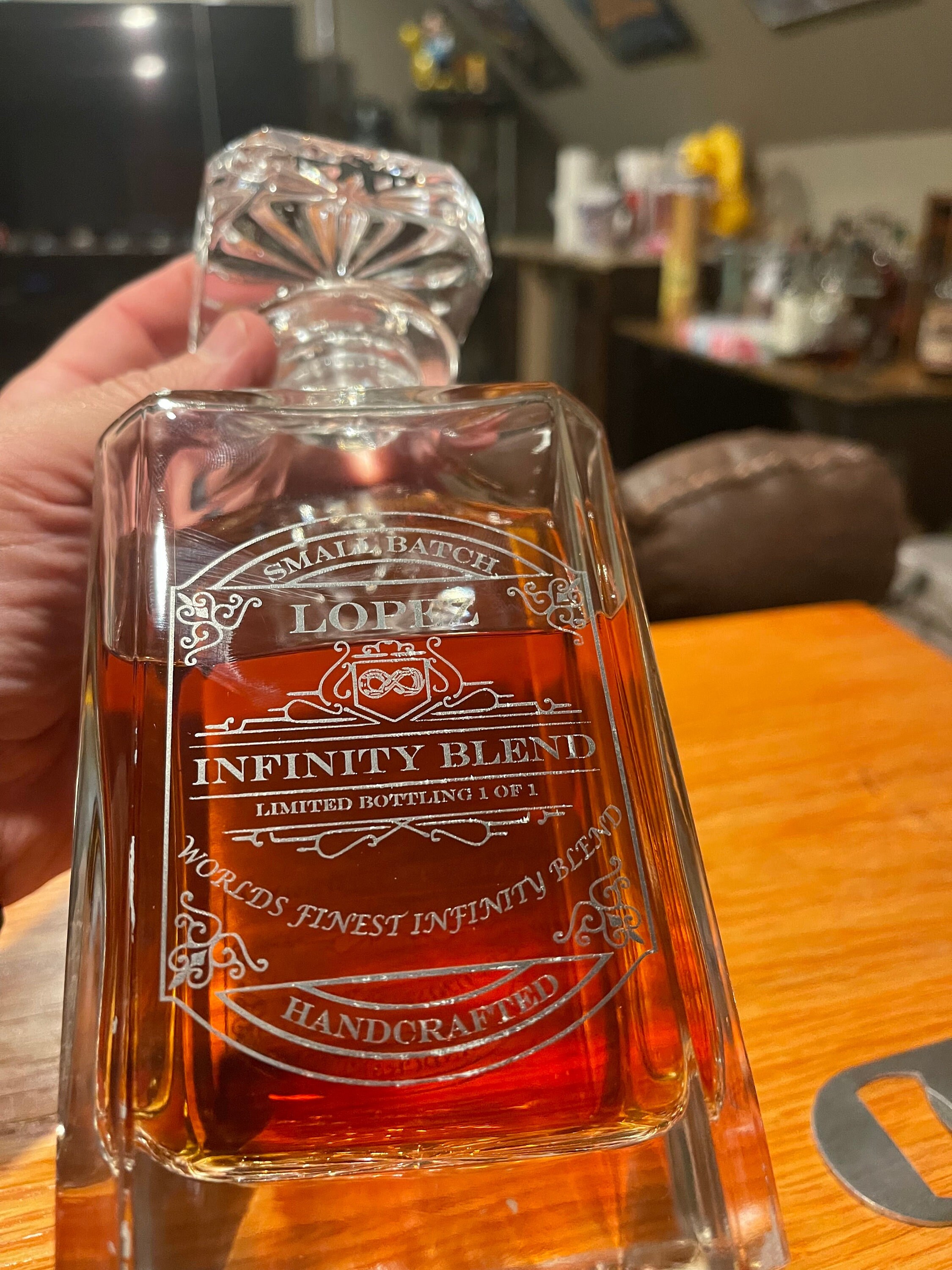 Custom Infinity Bourbon Decanter - Etsy