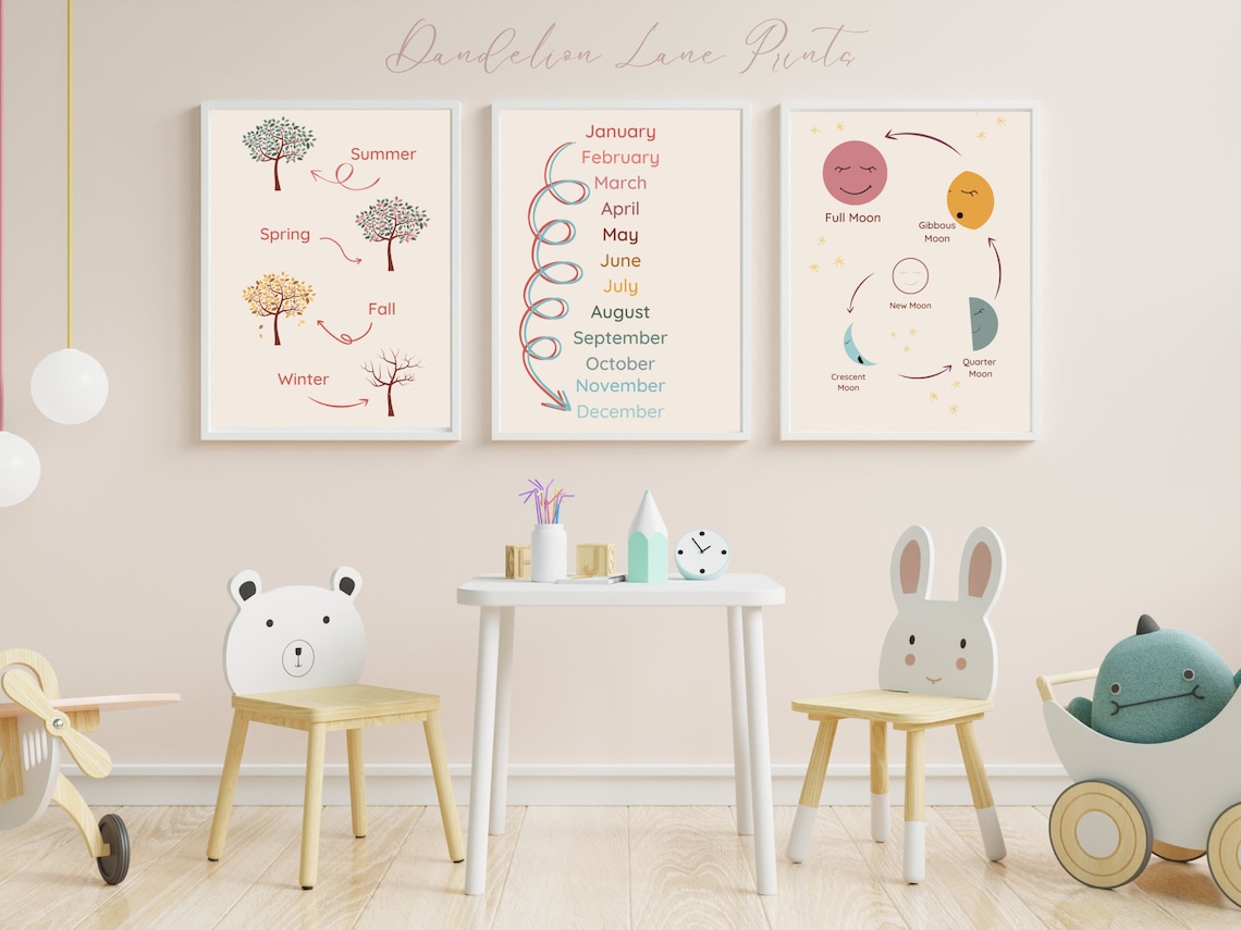 Calendar Learning Prints Days of the Week Printable - Etsy