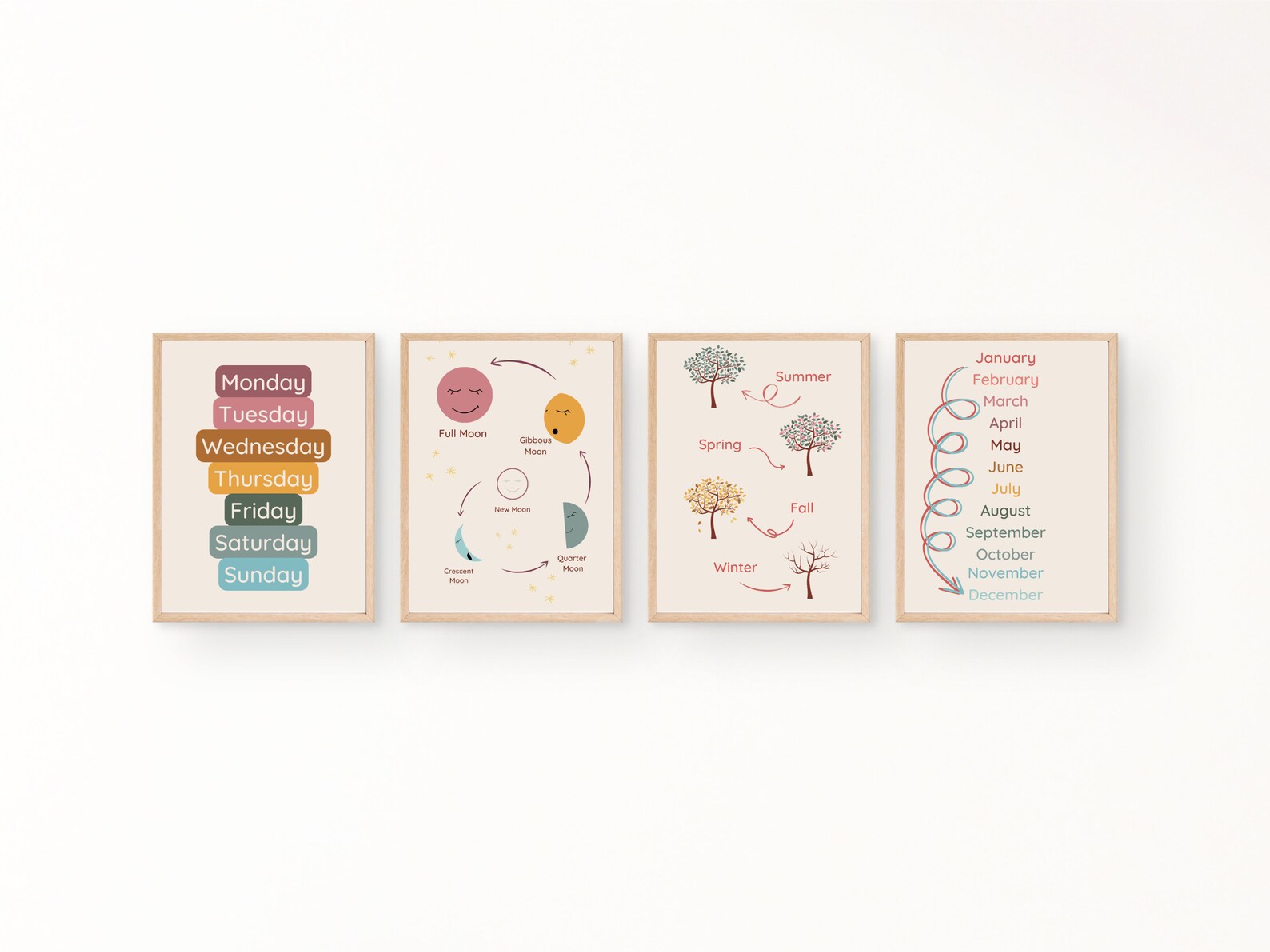 Calendar Learning Prints | Days of the Week Printable | Preschool ...