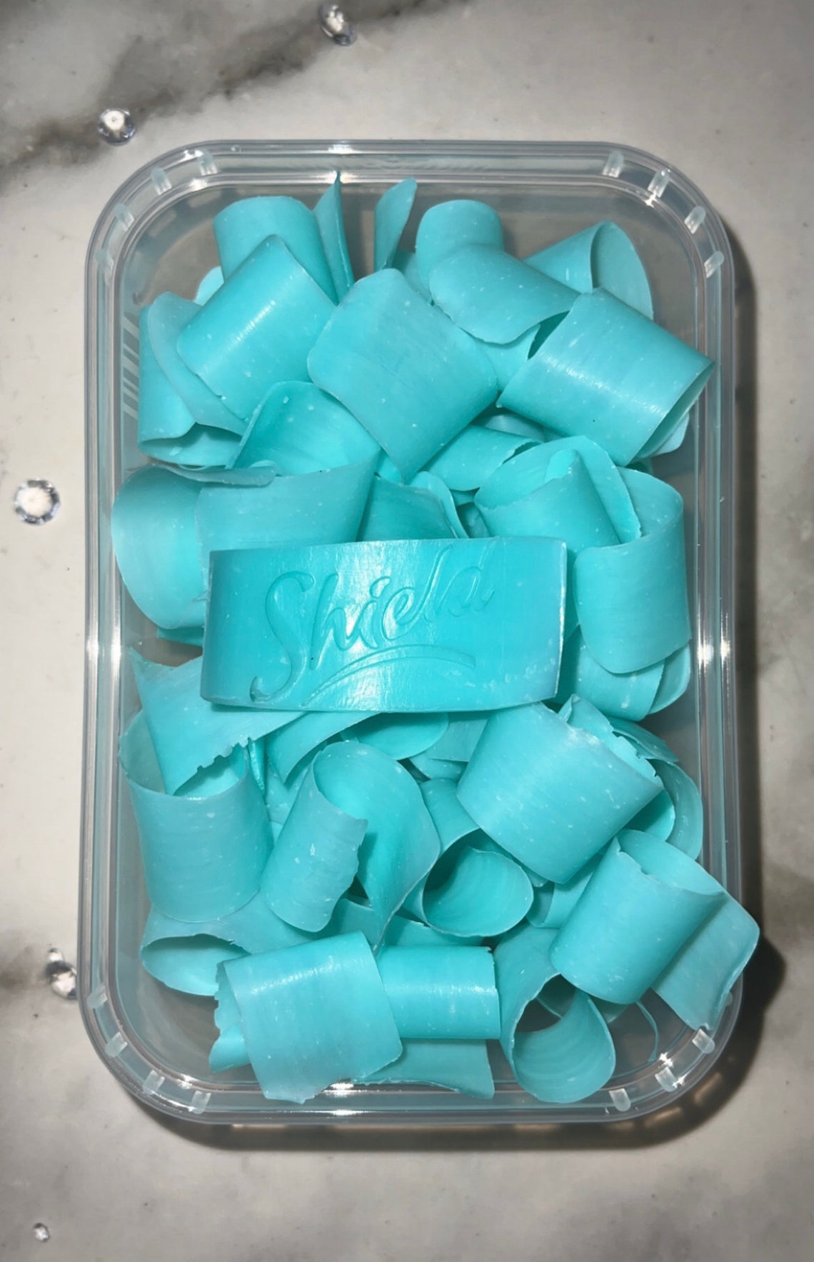 ASMR Blue Soap Set ~ Shield Soap Roses, Cubed, Curls SET - Etsy