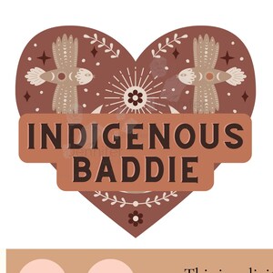 Indigenous Baddie JPEG PNG Digital Download for Native Wall Art ...