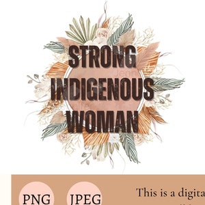 Strong Indigenous Woman Png Jpeg Svg Digital Download - Etsy
