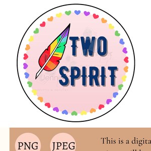 Indigenous Two Spirit Pride JPEG PNG Native Digital Download for Wall ...