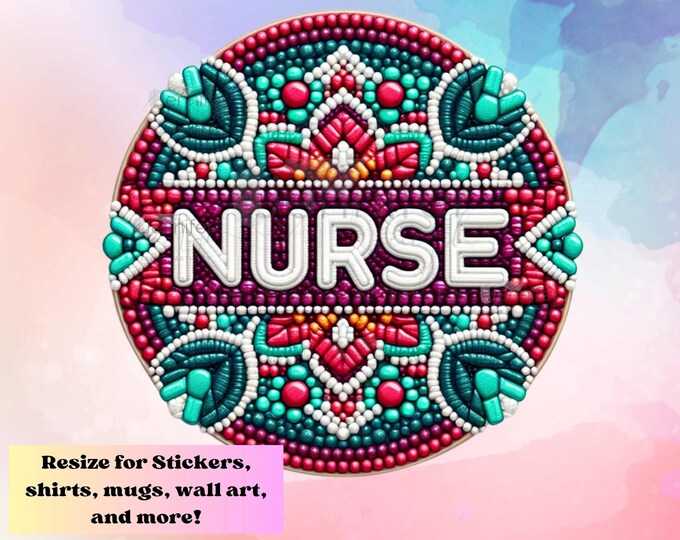 Nurse Indigenous Round Jpg Png Digital Download for Shirt Design ...