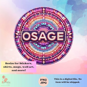 Indigenous Osage JPG PNG Native Digital Download for Wall Art ...