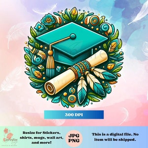 Indigenous Graduation Cap JPG PNG Native Design Digital Download for ...