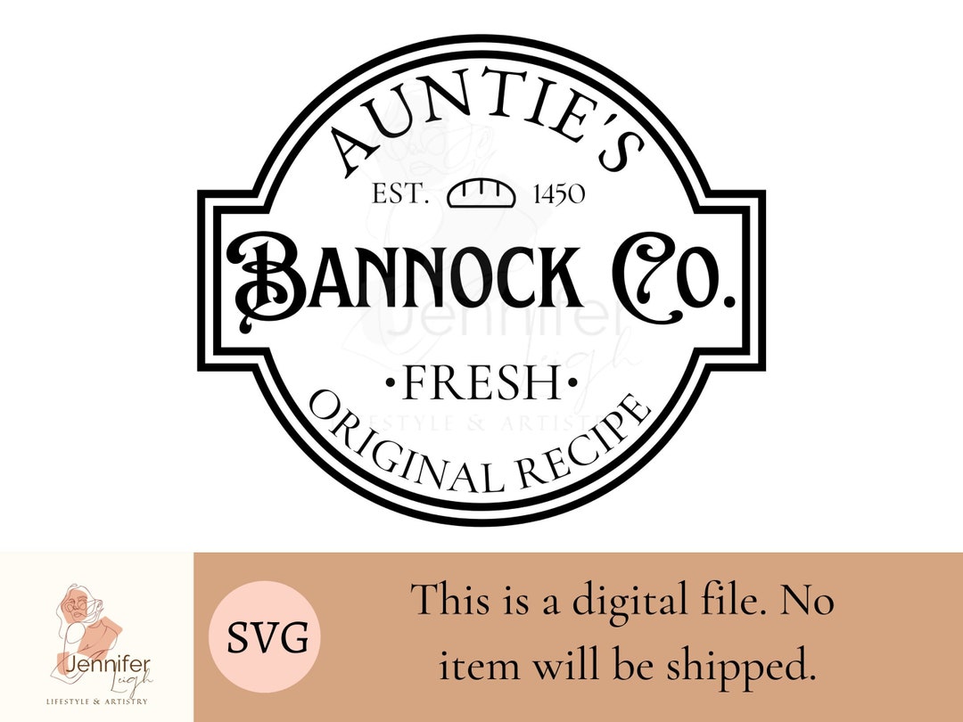 Bannock Co. SVG Digital Download - Etsy