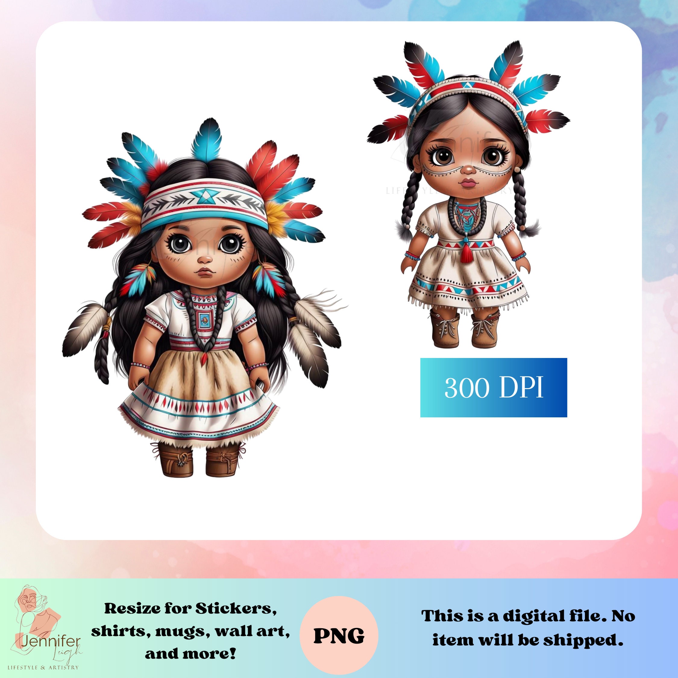 Indigenous Cute PNG Clipart Design Bundle Png Native Digital Download ...