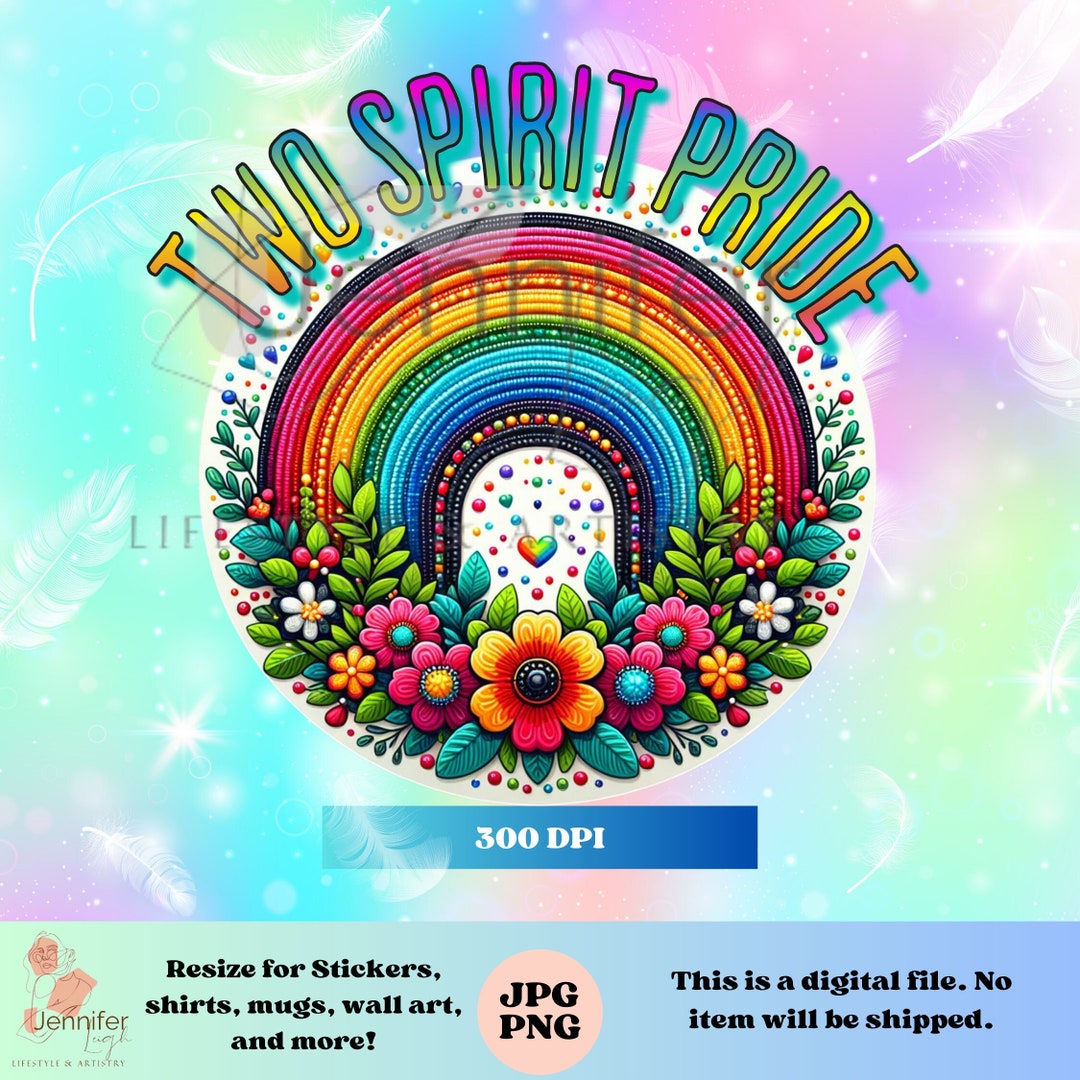 Indigenous Two Spirit Pride JPEG PNG Native Digital Download for Wall ...