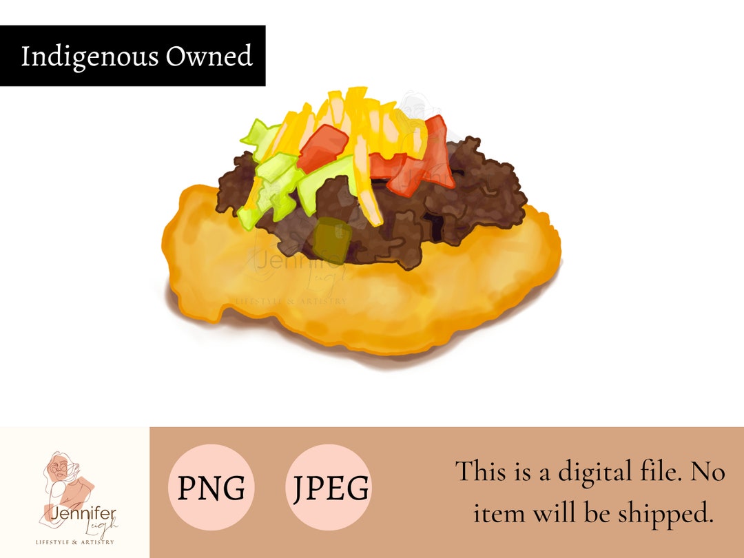 Indigenous Indian Taco PNG Digital Download for Stickers Wall Art ...