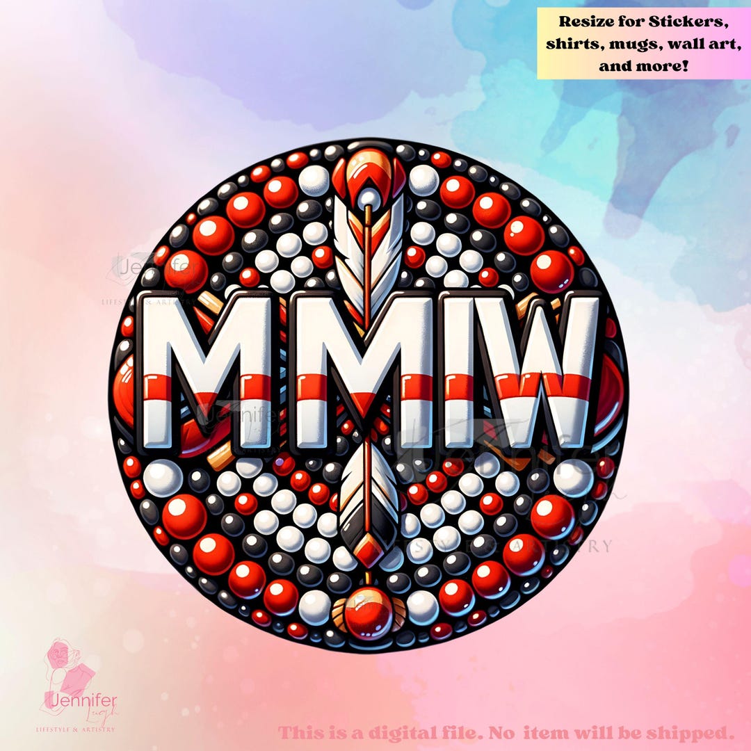 MMIW Round Indigenous Jpg Png Native Instant Download, Sublimation ...
