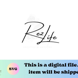 Rez Life Indigenous SVG PNG Native Digital Download for Cricut, Shirts ...