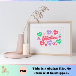 Indigenous Candy Hearts Jpg Png Native Digital Download, Printable Art ...