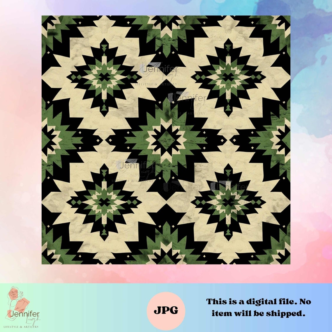 Indigenous 4 Seamless Digital Paper Design Bundle, JPG, Native Designs ...