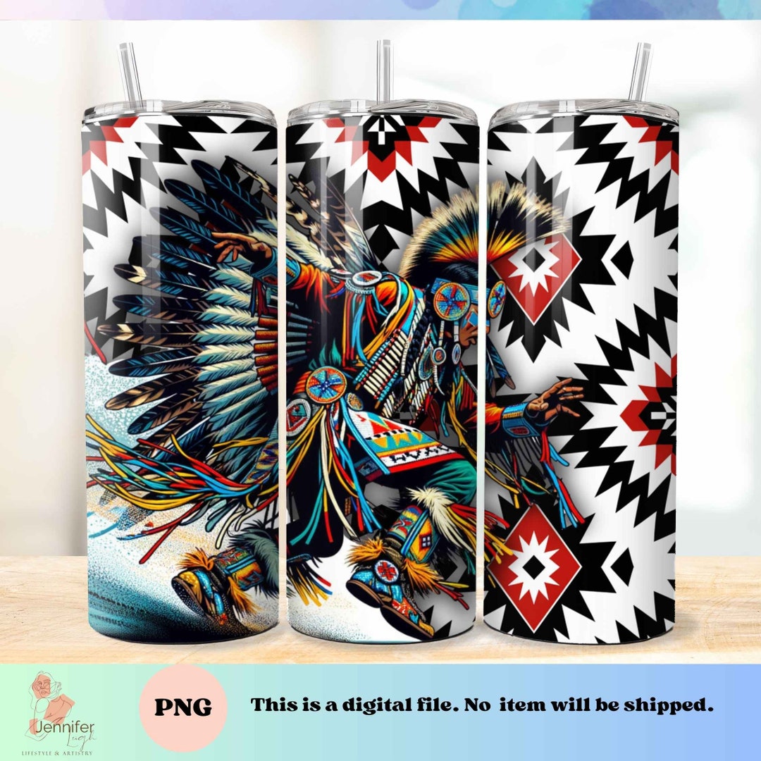 Indigenous Powwow Tumbler Wrap Png Native Digital Download for 20 Oz 9. ...
