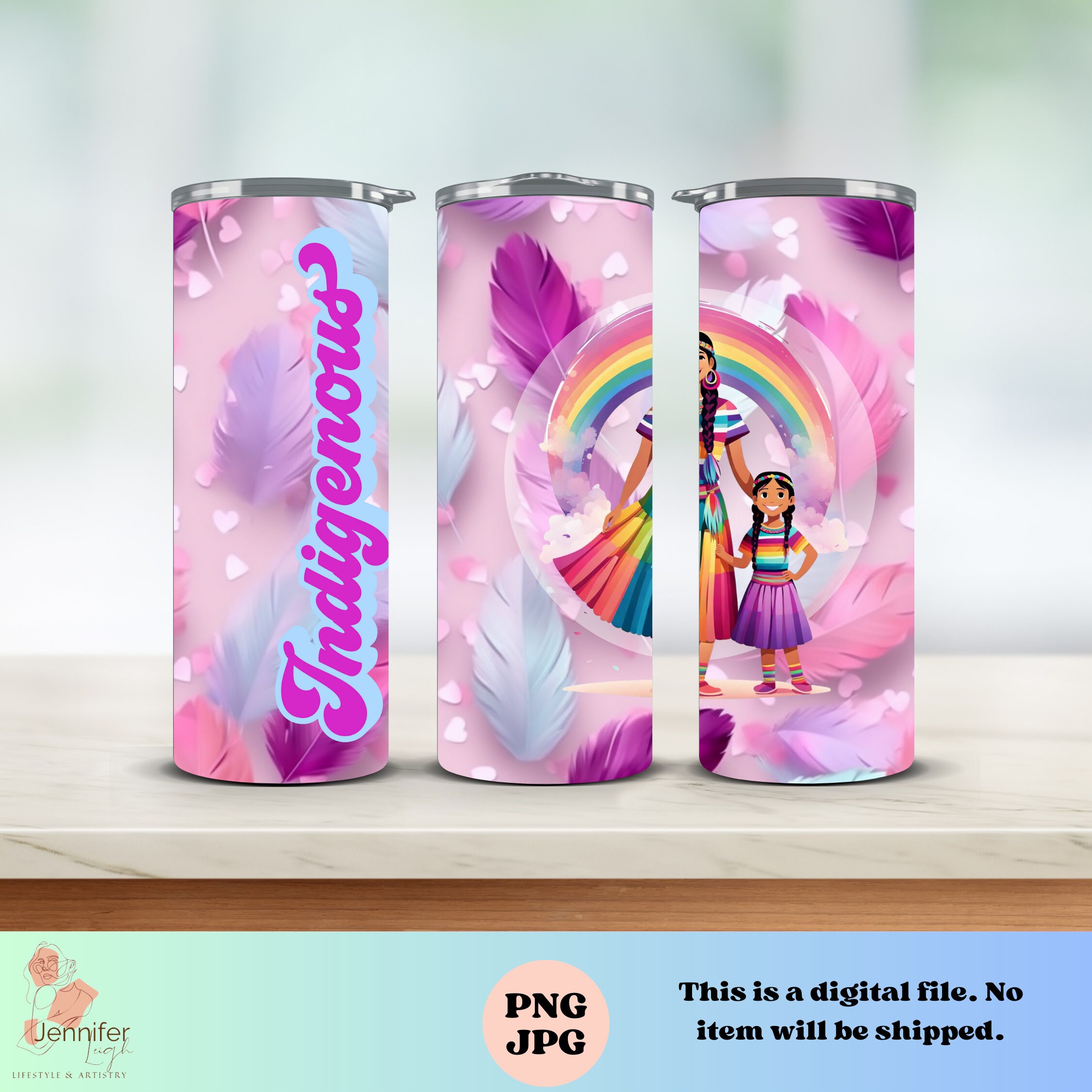 Indigenous Rainbow Jpg Png Native Designs Digital Download for 20 Oz 9. ...