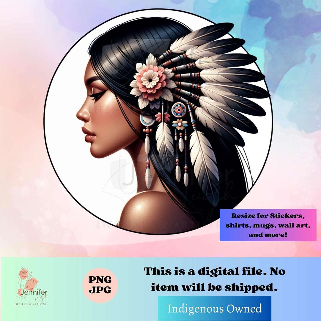 Indigenous Women Jpeg Png Native Instant Download for Sublimation ...