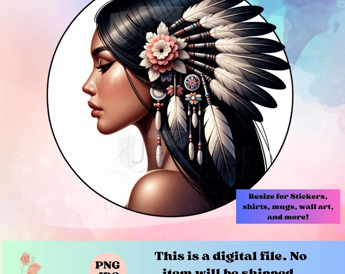 Indigenous Women Jpeg Png Native Instant Download for Sublimation ...