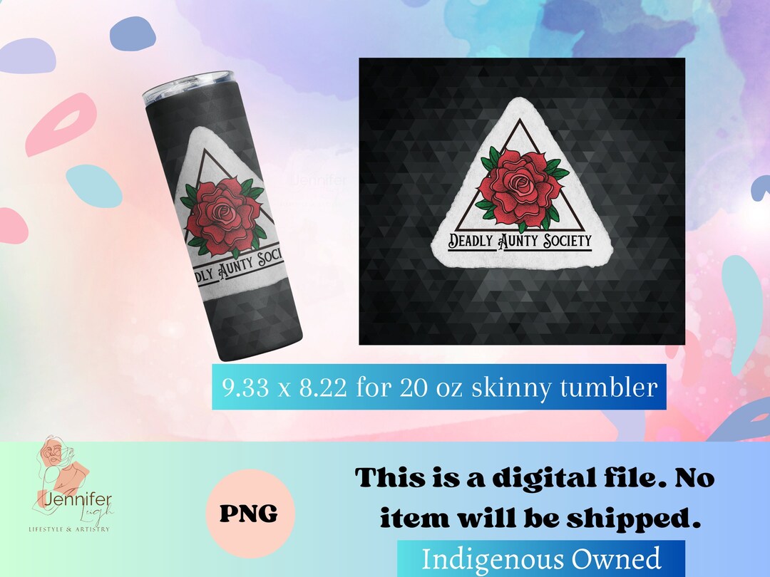 Deadly Aunty Indigenous Woman Png Native Digital Download for 20 Oz 9.2 ...