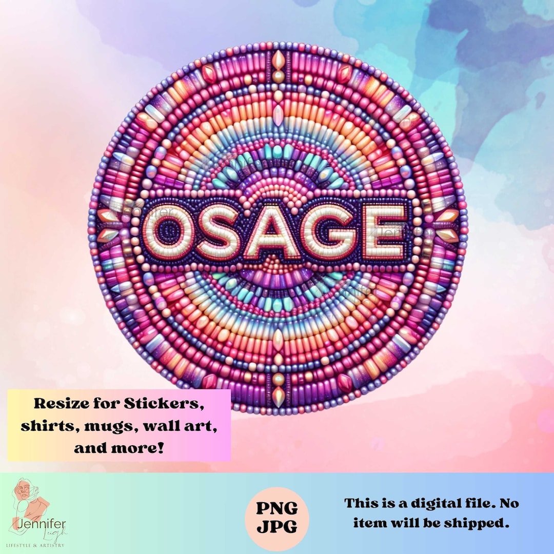 Indigenous Osage JPG PNG Native Digital Download for Wall Art ...