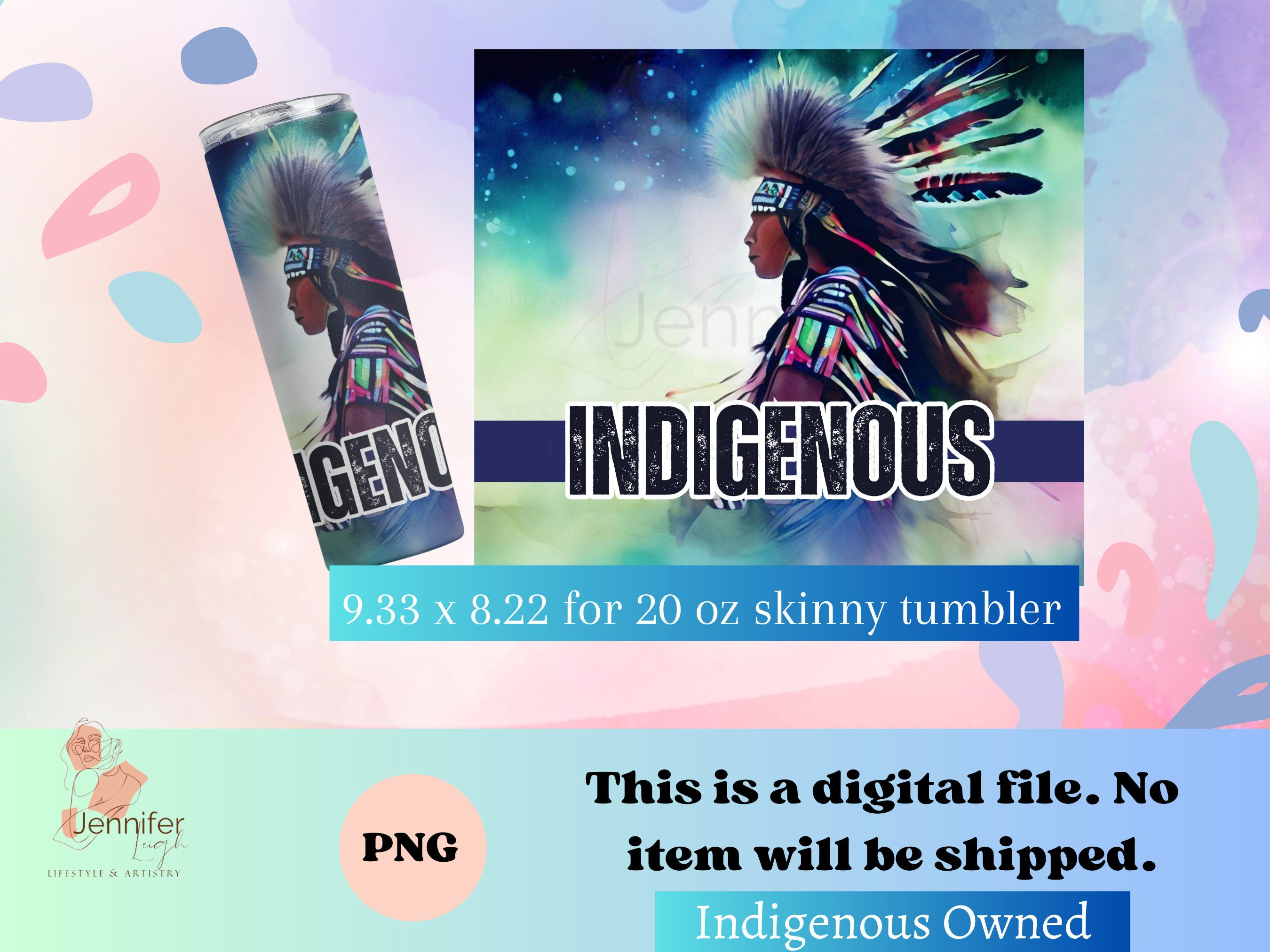 Indigenous Png Native Digital Download for 20 Oz 9.2 X 8.3 - Etsy UK