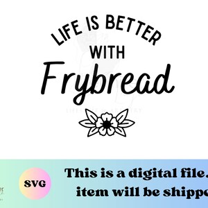 Frybread Indigenous SVG Native SVG Digital Download for Cricut, Shirts ...
