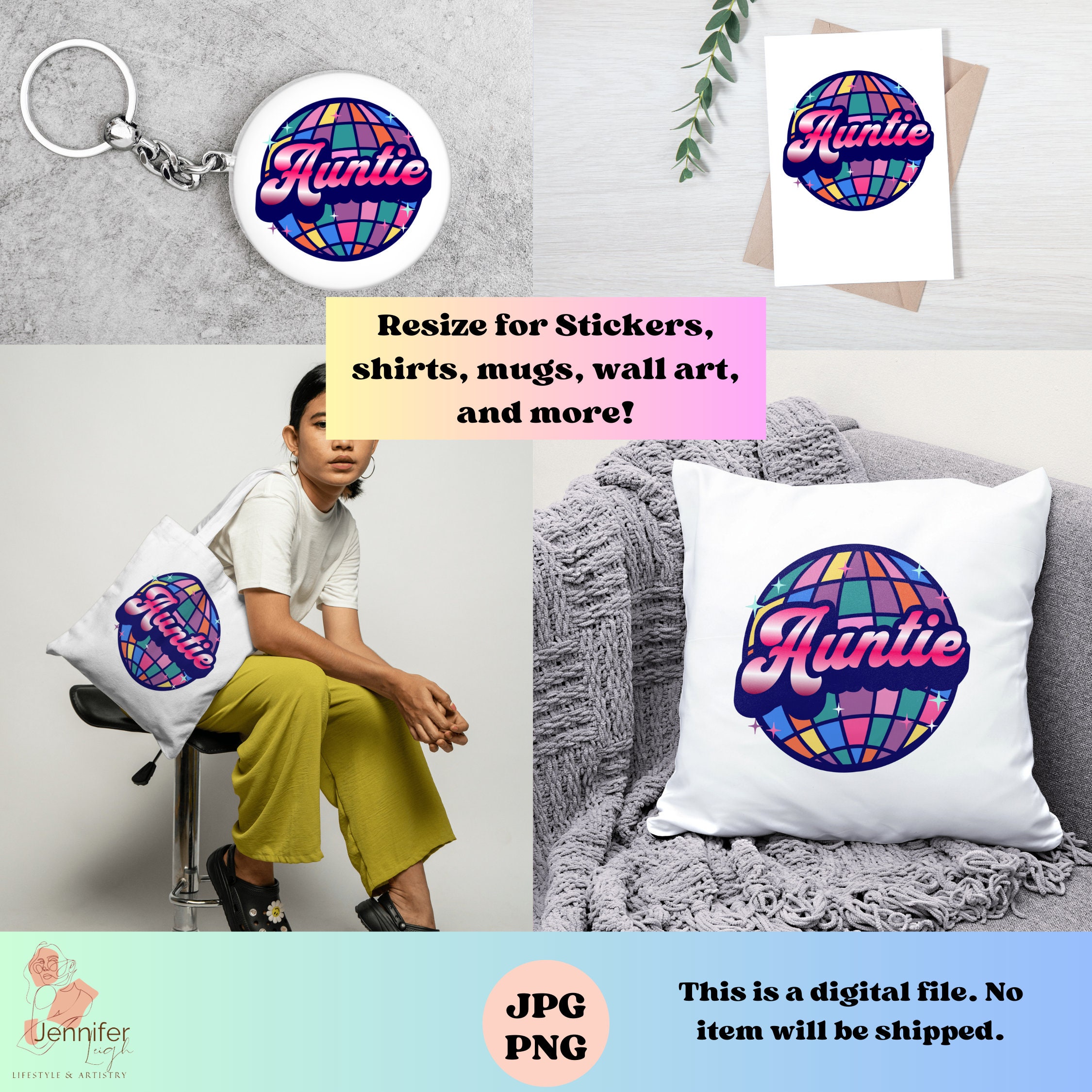 Auntie Indigenous Disco Native PNG JPEG Digital Download - Etsy